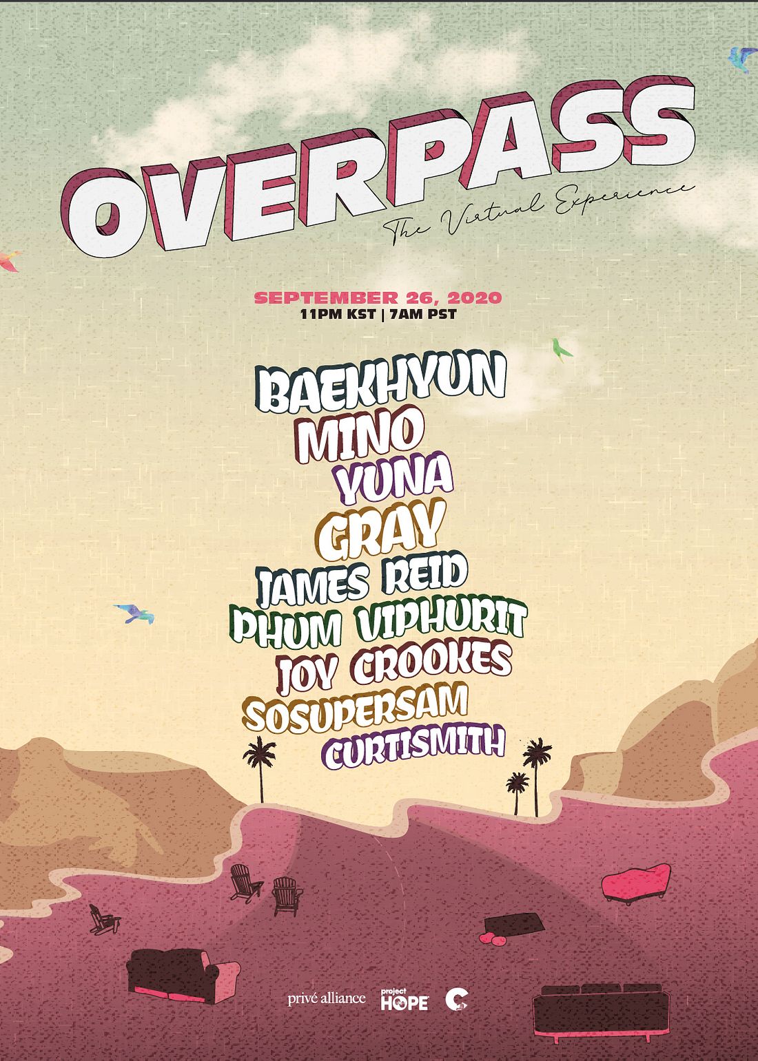 Baekhyun, Mino, and Gray Join Overpass Music Festival's Virtual Lineup ...