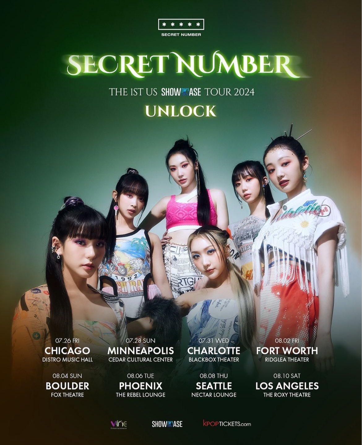 Secret Number Announces First US Tour - UNLOCK - K-Pop Concerts