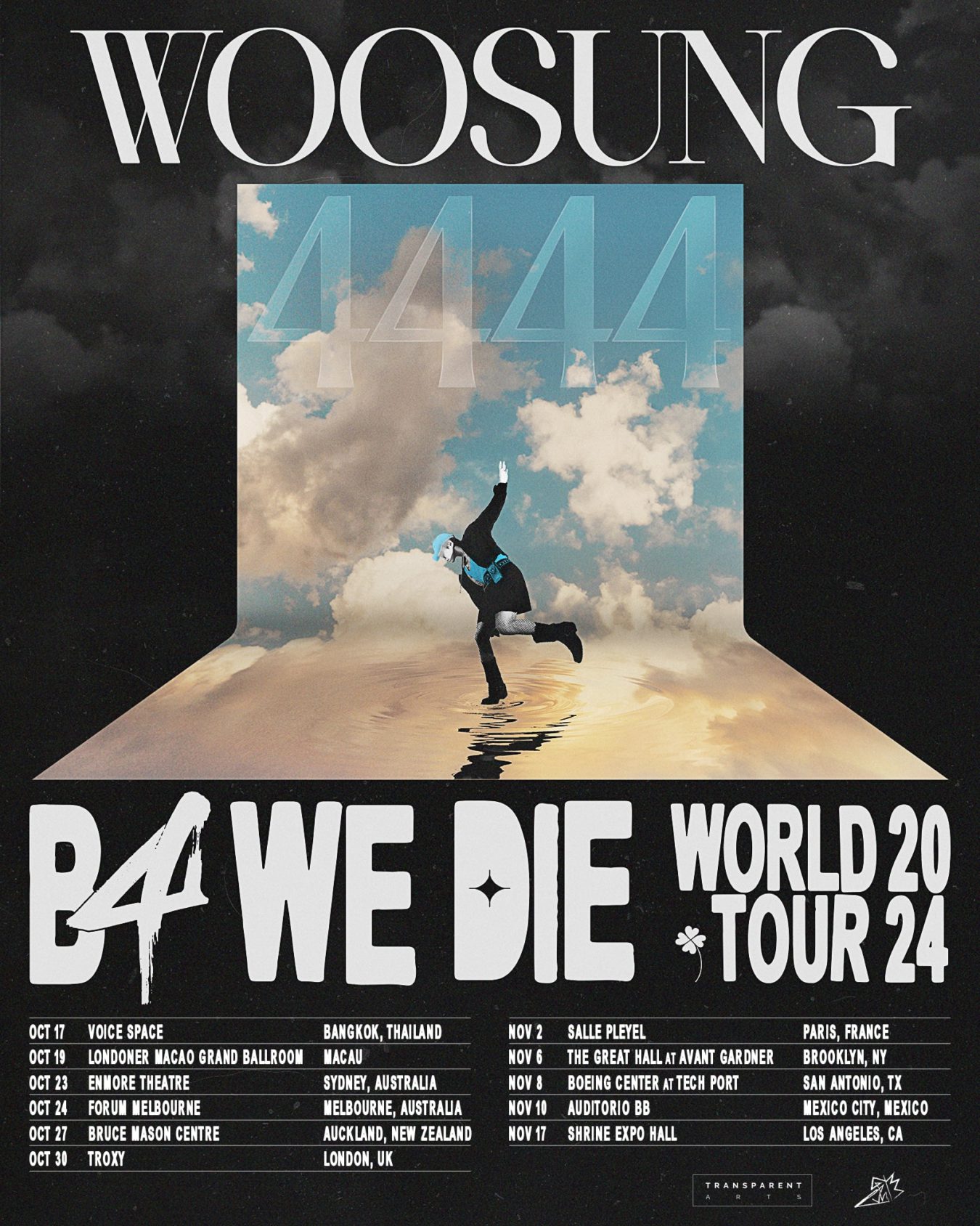 [TOUR] Woosung Announces 'B4 WE DIE' World Tour - K-Pop Concerts